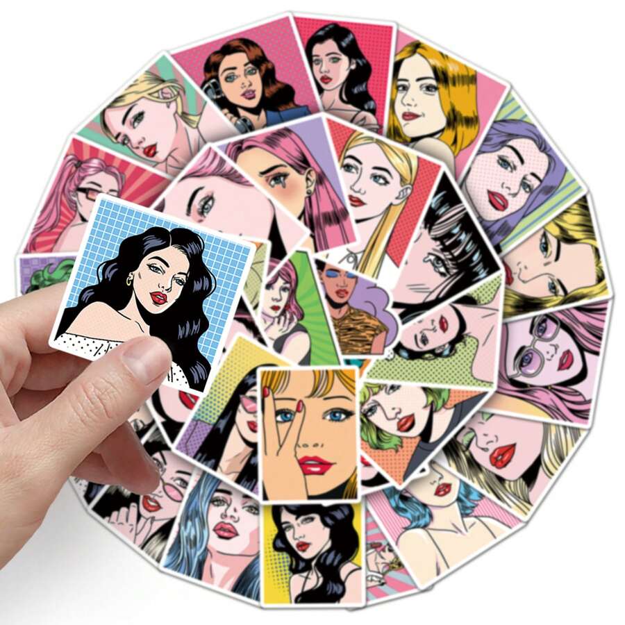50PCS Pop Culture Stickers Pop Art Stickers Random Stickers Graffiti ...