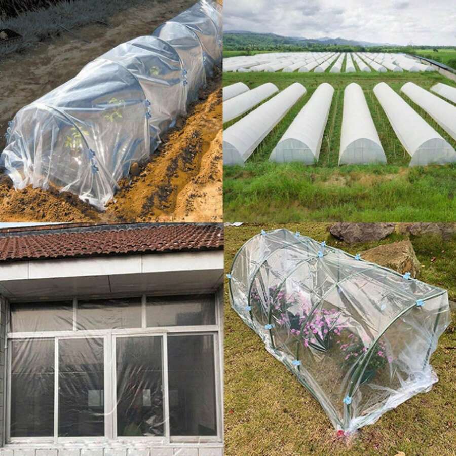 2m X 3m Greenhouse Plastic Film, Transparent Polyethylene Tear ...