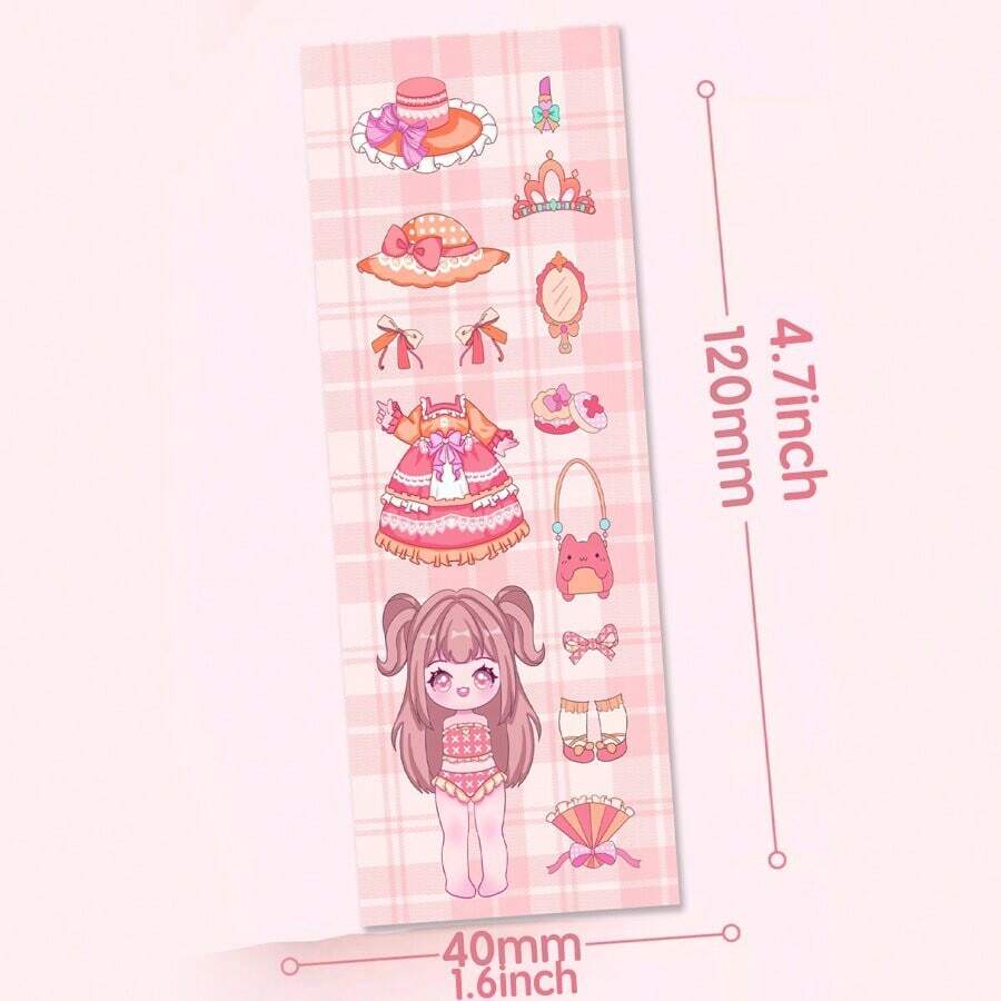 200 Beautiful Princess Dress Up Stickers, Girl Quiet Book, Cute Kids ...
