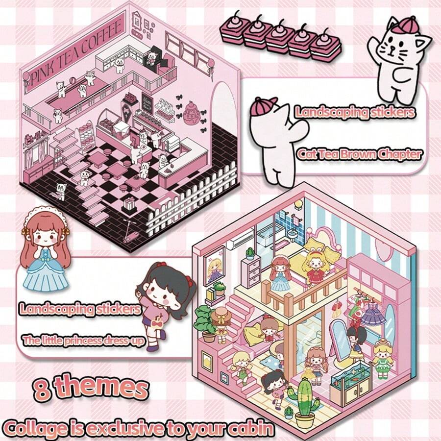 Send Tweezers, Korean Miniature Scenes, Landscaping Stickers, No-Cut ...