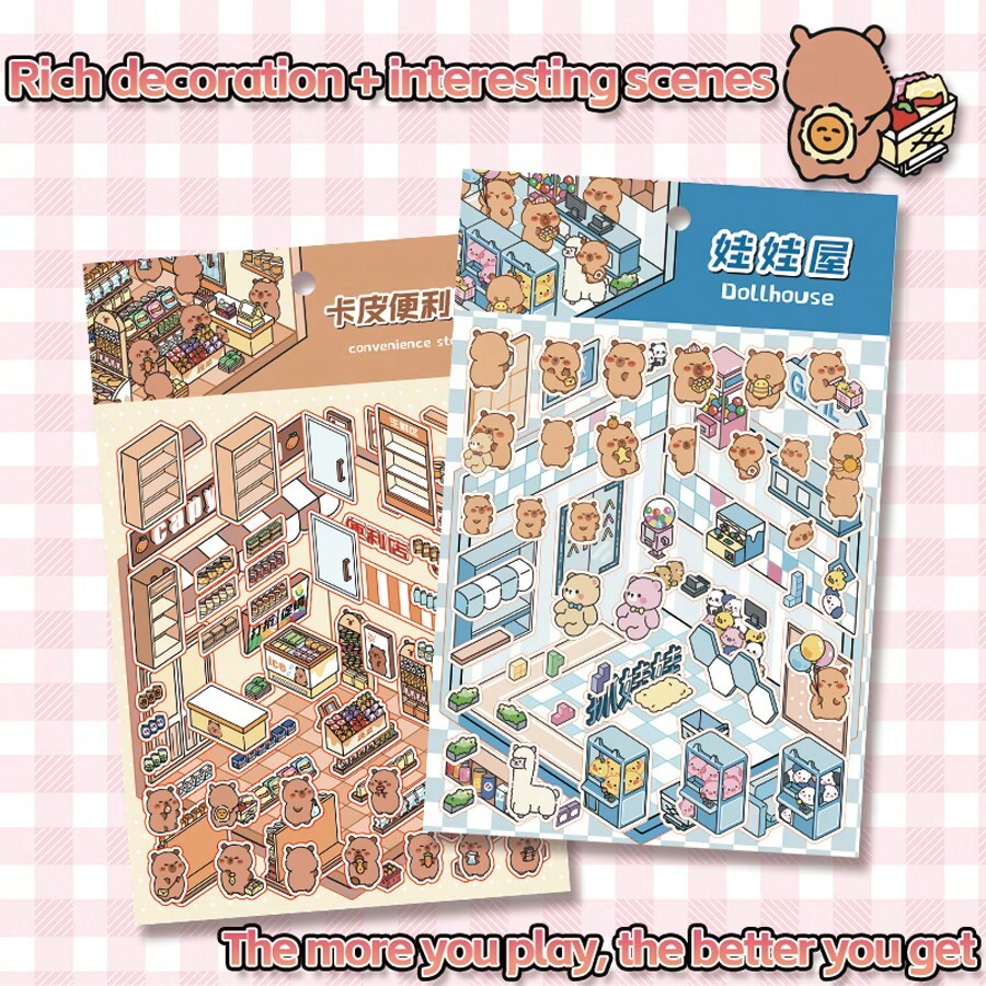 Send Tweezers, Korean Miniature Scenes, Landscaping Stickers, No-Cut ...