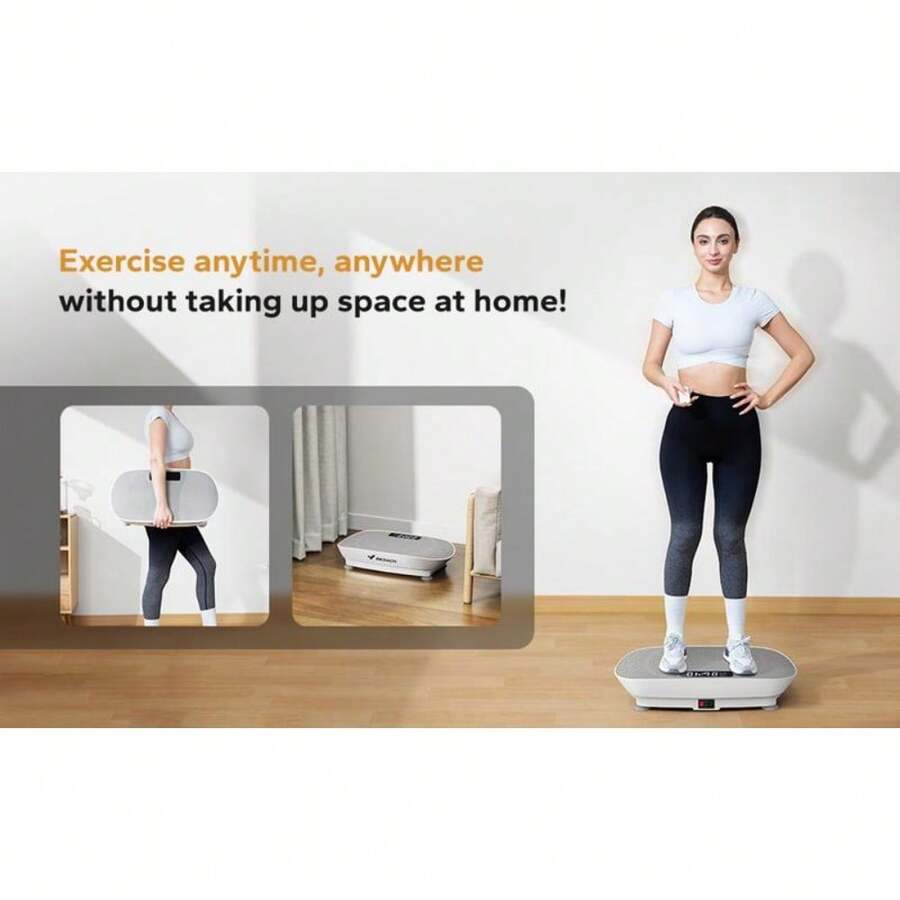 MERACH Vibration Plate Exercise Machine, Lymphatic Drainage Machine, Whole Body Workout ...