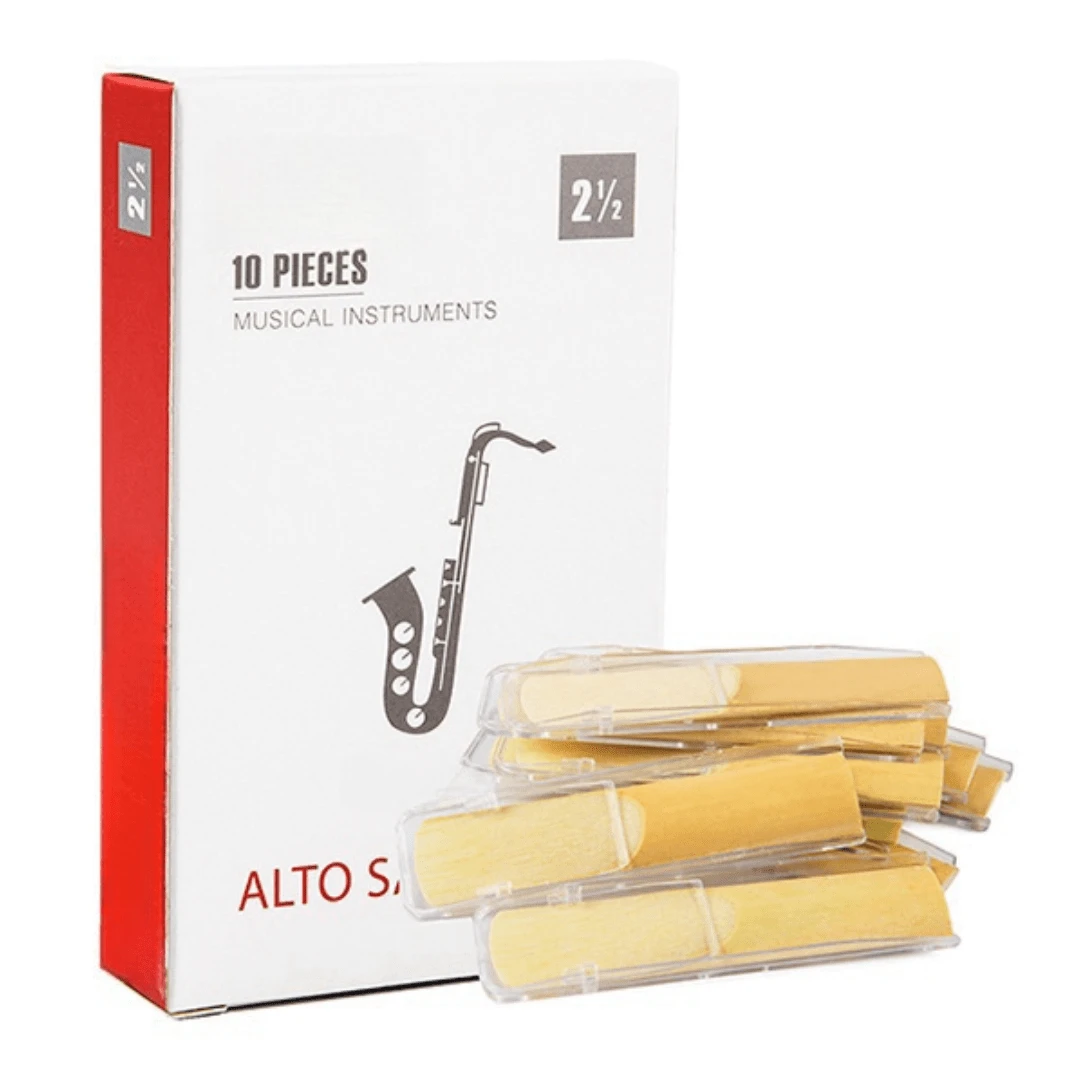 2.5 Strength Alto Saxophone Reeds, 10 Pack - French Cut, Medium ...