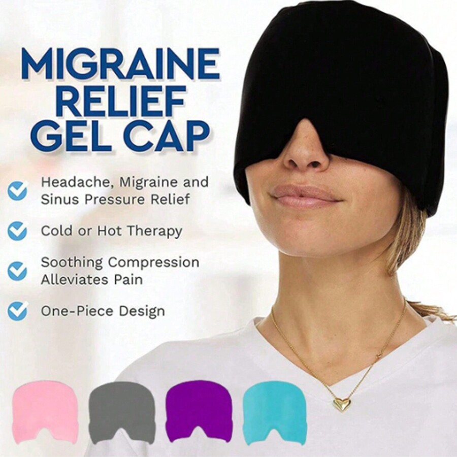 Cooling Head Gel Ice Cap - Physiotherapy Cold Compress Hat For Maximum ...