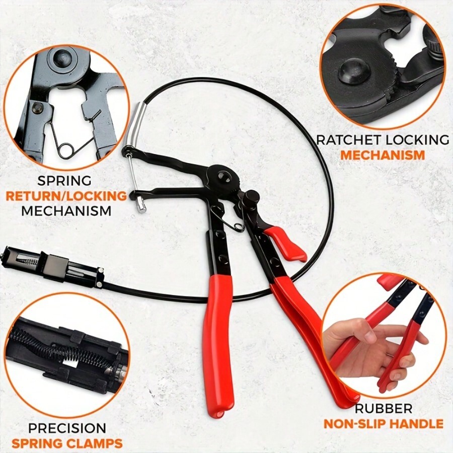 4-In-1 Hose Clamp Pliers, Steel Wire & Flexible Hose Clamping ...