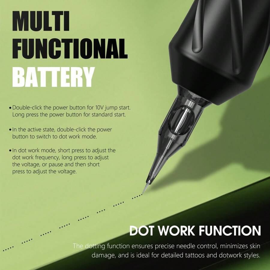 TREX 1PC Wireless Tattoo Machine Gun Pen For Beginners And Artists ...