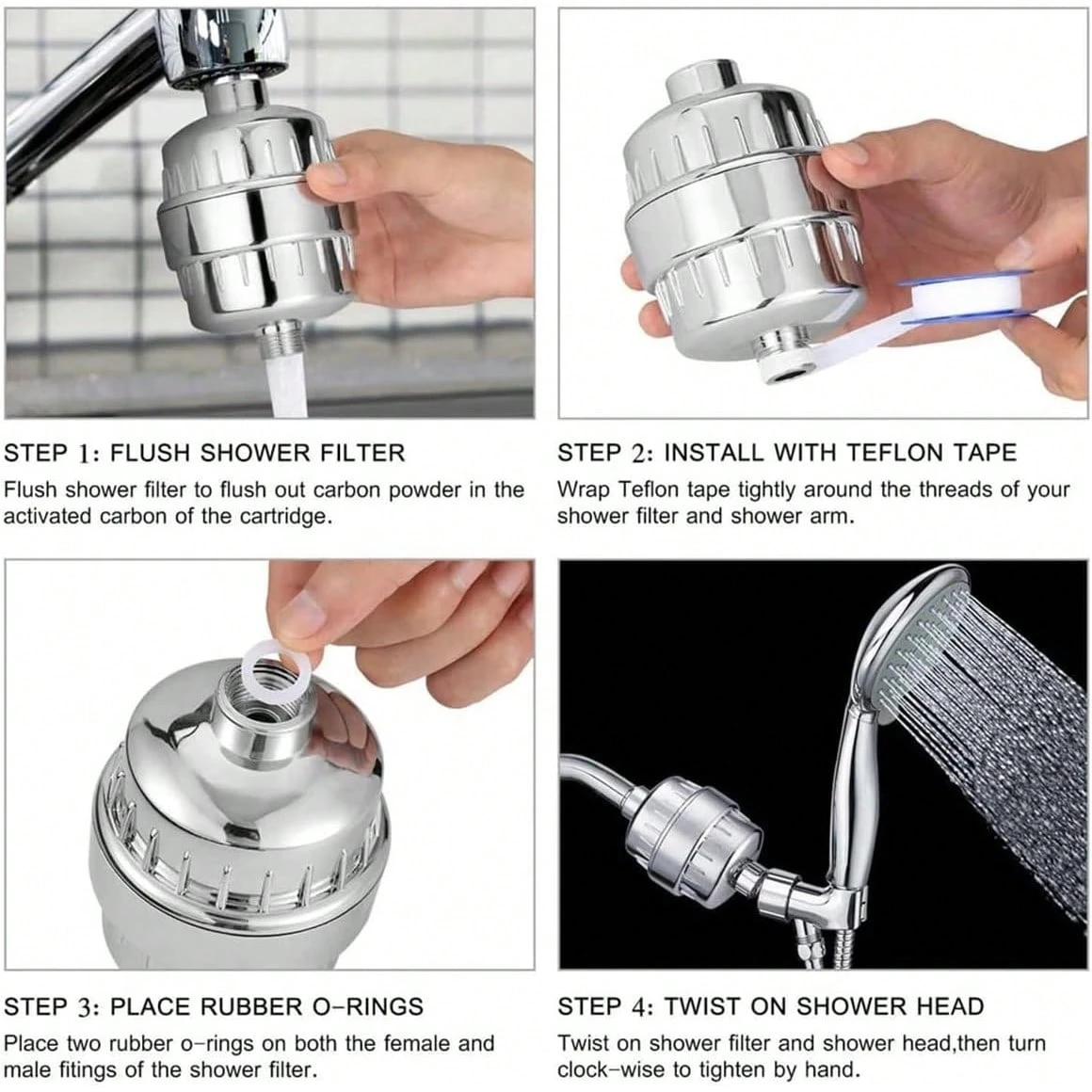 20 Stage Shower Filter - Shower Head Filter For Hard Water, Shower ...