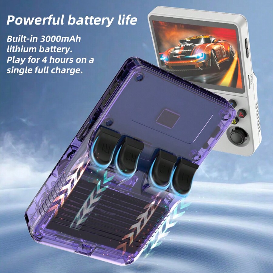 NEW Red R36S Retro Handheld Game Console Linux System 3.5 Inch IPS ...