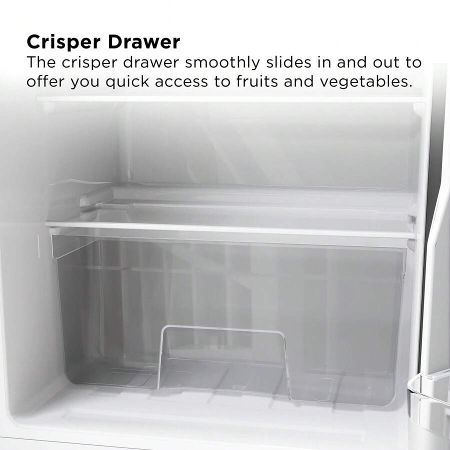 TCL 4.5 Cu. Ft. Compact Mini Refrigerator, Two Door, Black, Energy Star ...