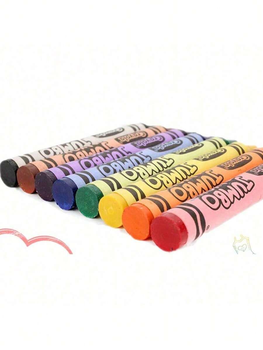 Crayola Jumbo Crayons, 8 Count Crayons Bulk, Washable Crayons, Giant ...