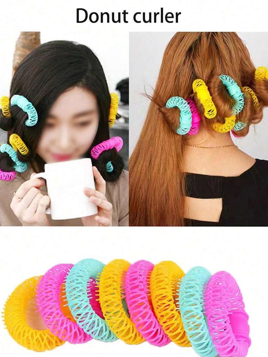 8-Piece Lazy Curling Iron, Circle Curling Iron Does Not Harm Hair, Hair ...