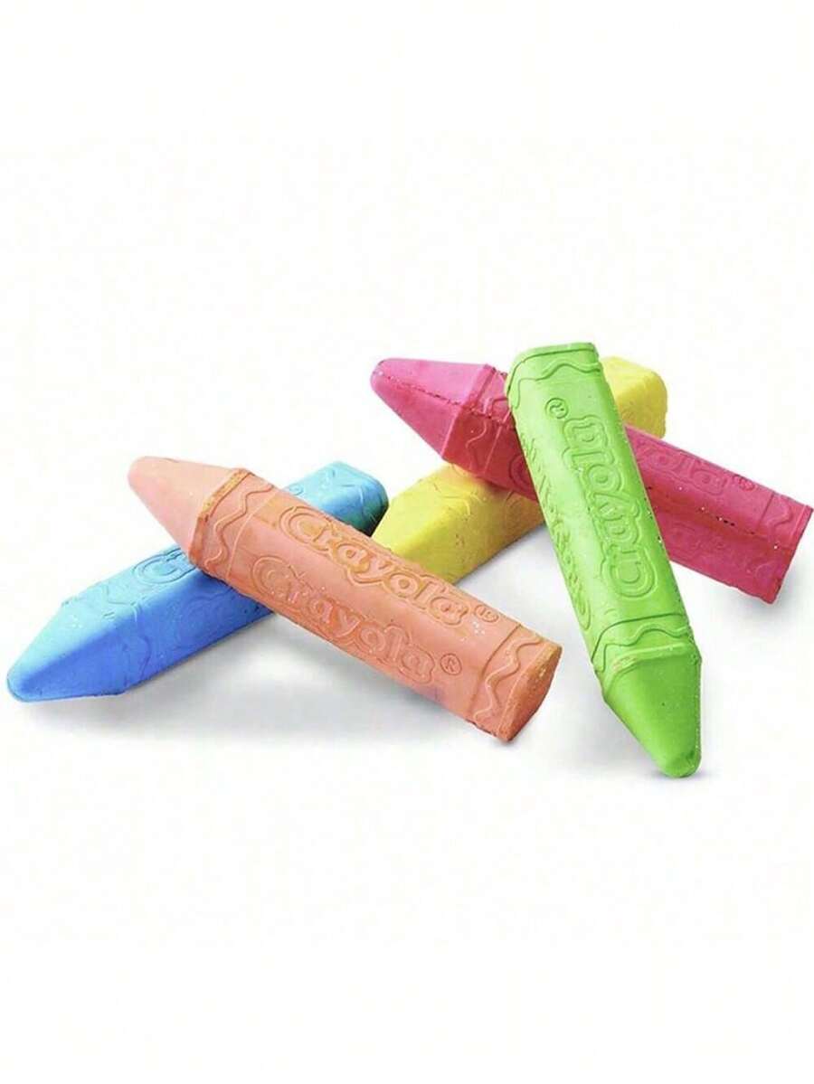 Crayola 24 Colors Chalk Set Outdoor Chalk Thick Washable, Dust-Free ...