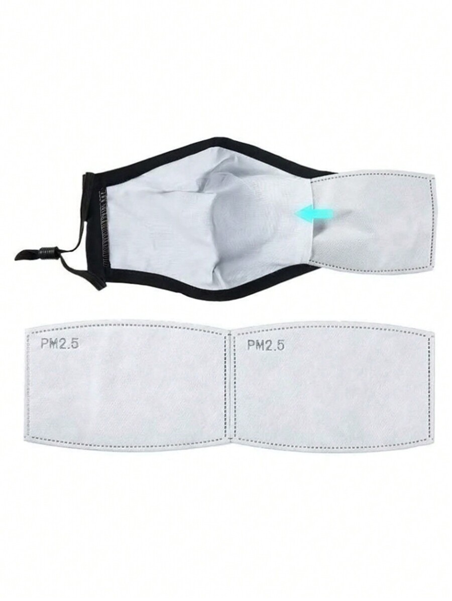 1pc Dust Mask With Activated Carbon Filter Insert, Fashion PM2.5 Dust ...