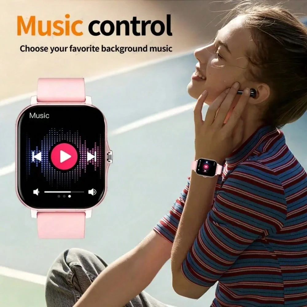 Smartwatch con schermo touch, tracker del sonno, chiamate senza fili ...