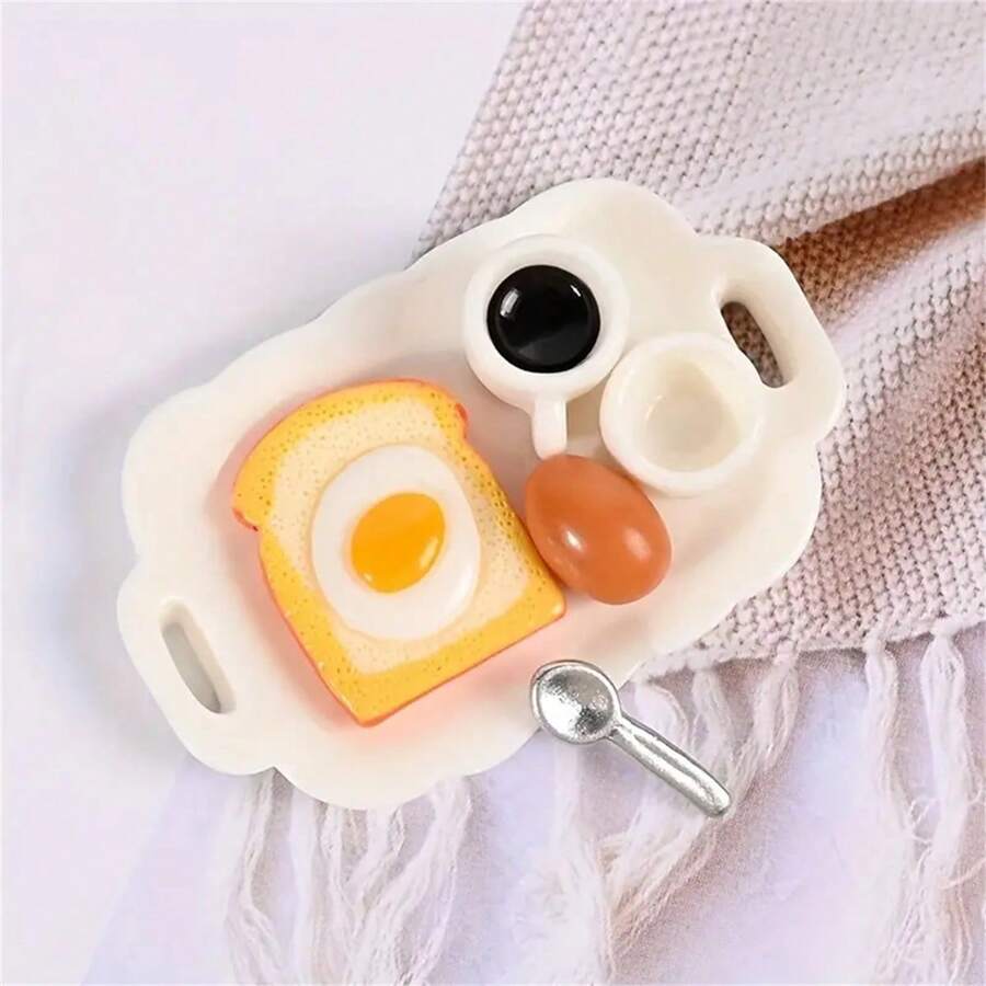 3-Piece Simulated Mini Kitchen Cake Bread Breakfast Ornaments Set ...