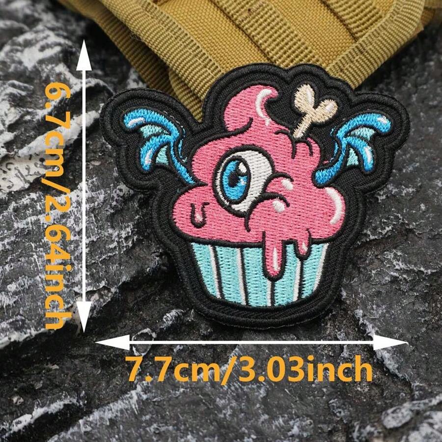 Ice Cream Embroidery Patch And Iron On Backing Can Sew On | SHEIN USA
