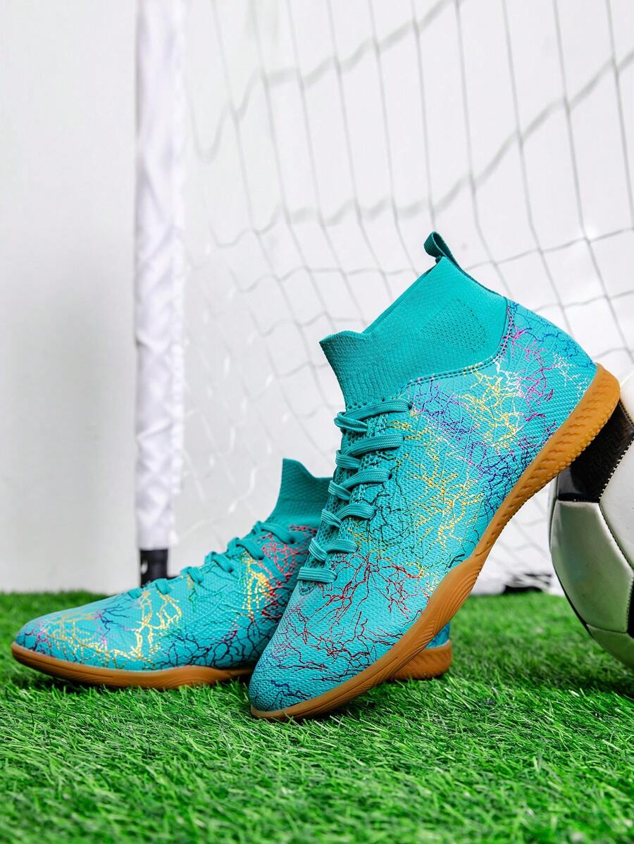 Men's Soccer Shoes Cleats Professional High-Top Soccer Shoes Indoor ...