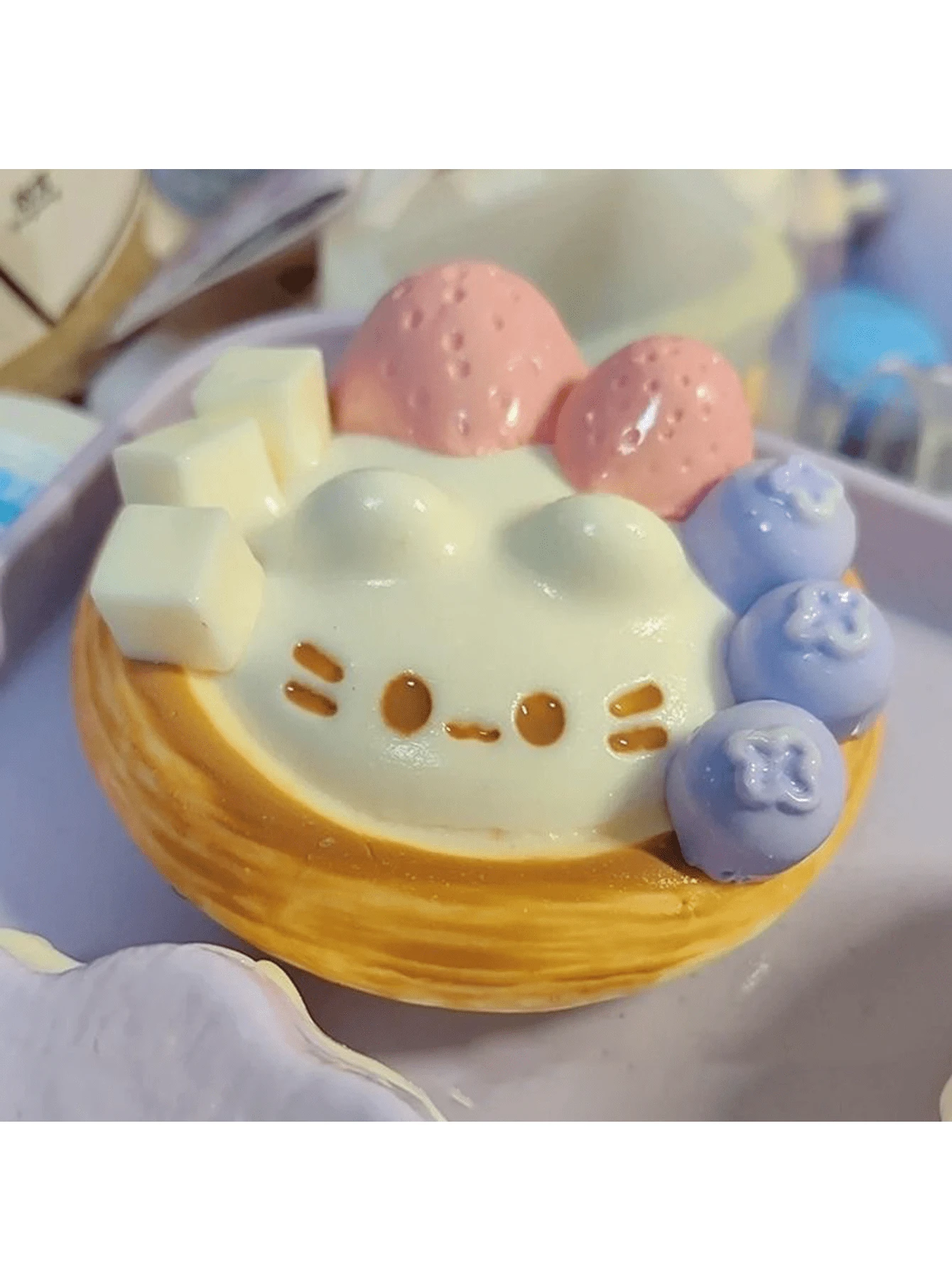 Small Cat Egg Tart Squeeze Water Sense Burst Cream Texture Anti-Stress ...
