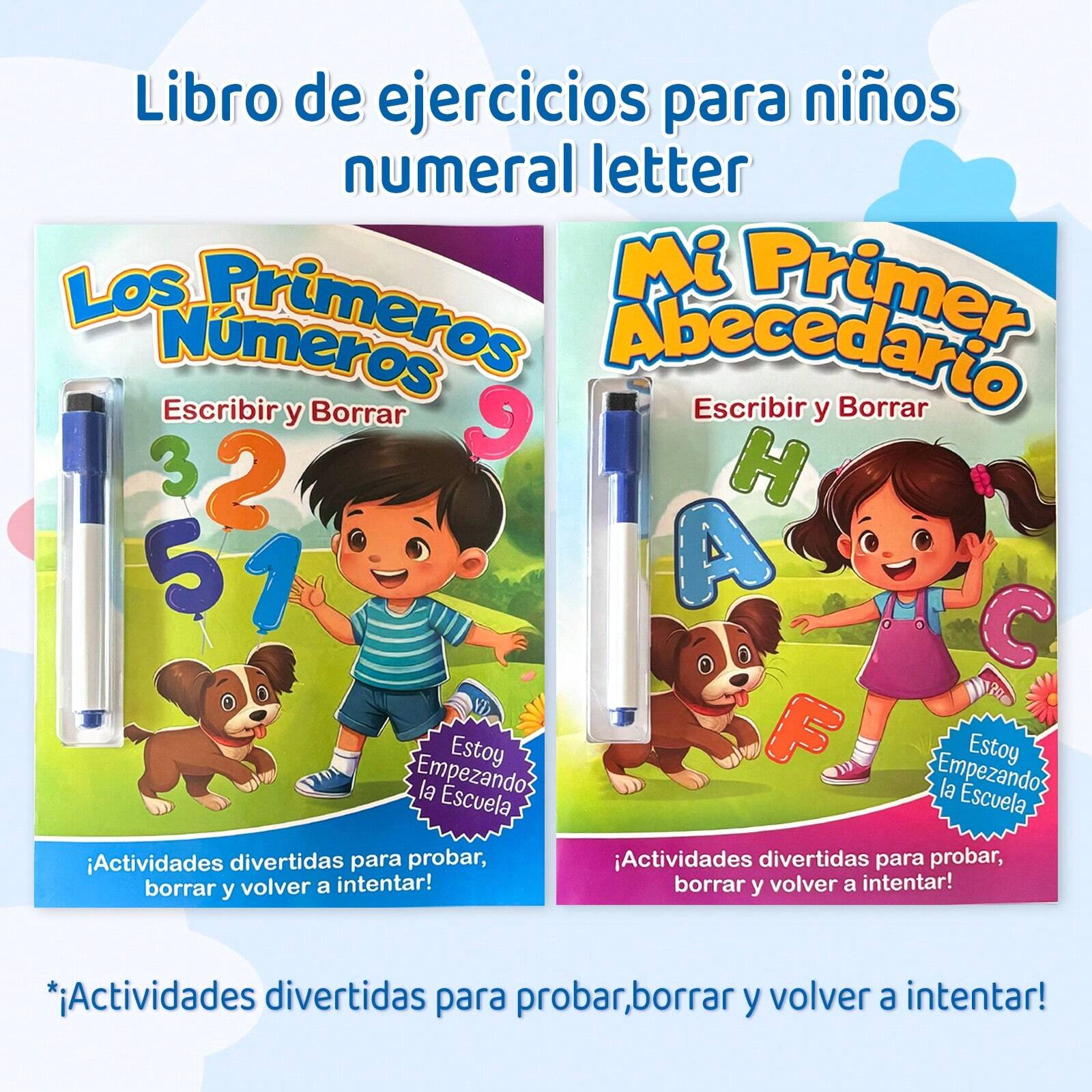 1pc Spanish Number, Word & Alphabet Practice Workbook For Children, A ...