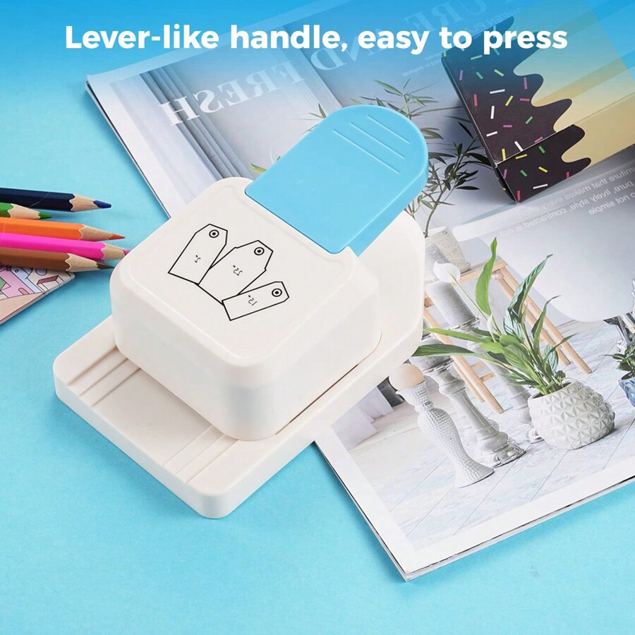 Gift Tag Hole Punching Process 3-Way Paper Punch Paper Corner Cutter ...