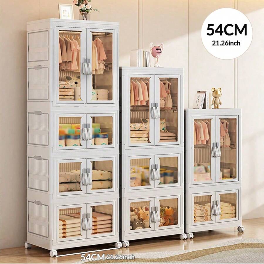 Portable Closet Adult Closet Foldable Plastic Large Clothing Cabinet ...