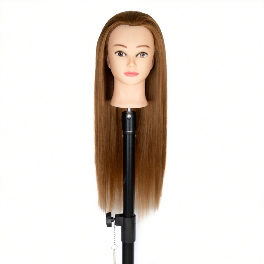 Hair Styling Practice Mannequin Head With 24inch Synthetic Fiber Hair ...
