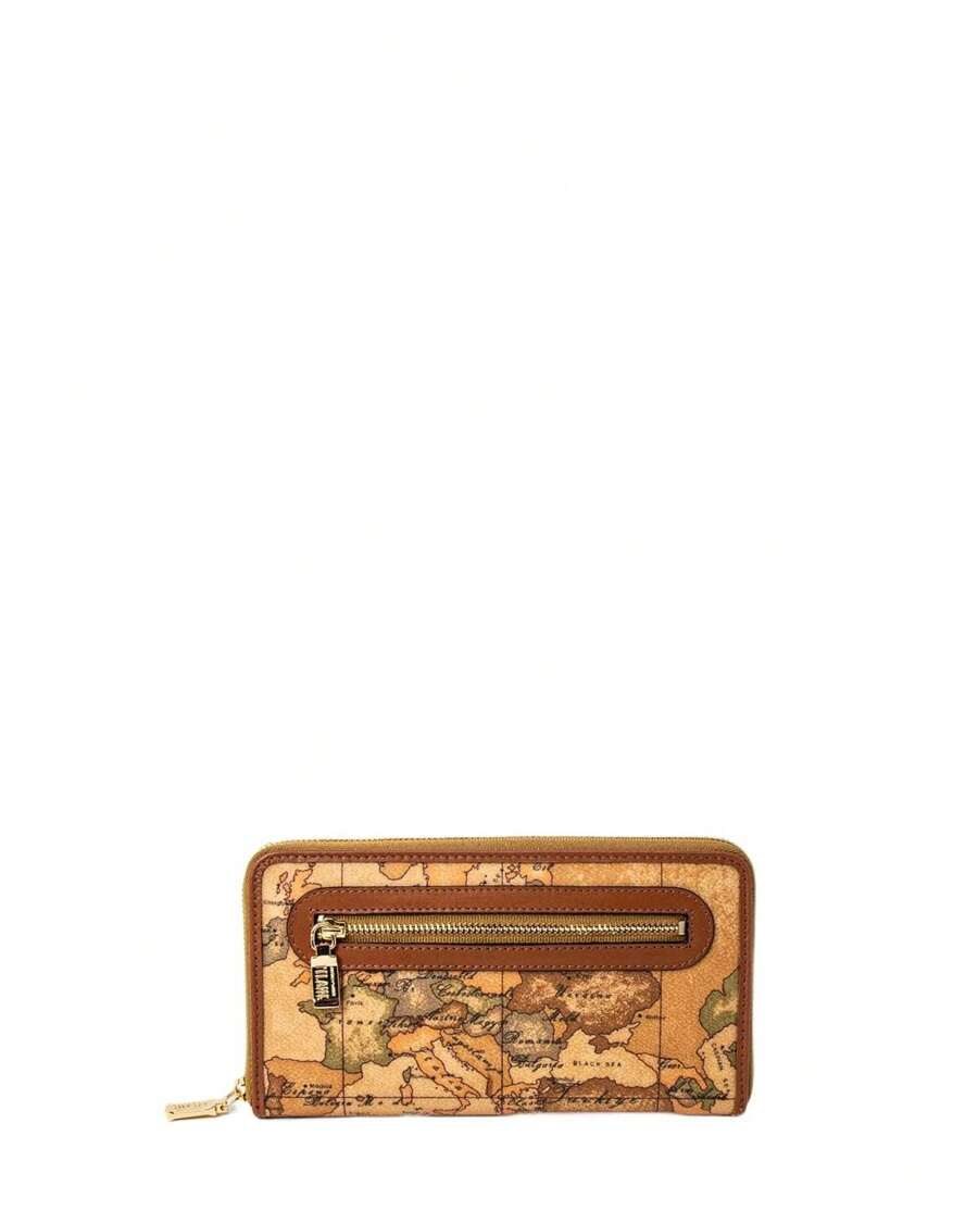 Alviero Martini World Map ZipAround Wallet Women Beige | SHEIN USA