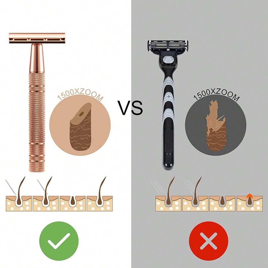 1. Men's Safety Razor 2. Men's Single Blade Razor 3. Dual Edge Safety ...