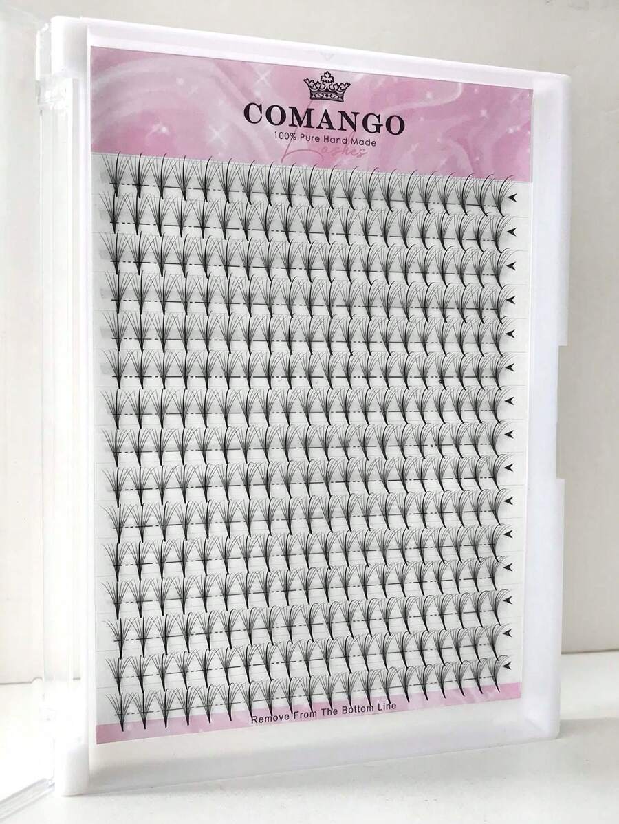 Comango 300fans C D 7d Wispy Premade Fans Eyelash Extension 0 07mm