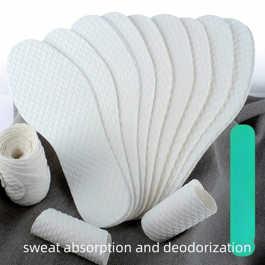 1 Set Disposable Shoe Insoles, Absorb Sweat & Odor, Breathable Wood ...