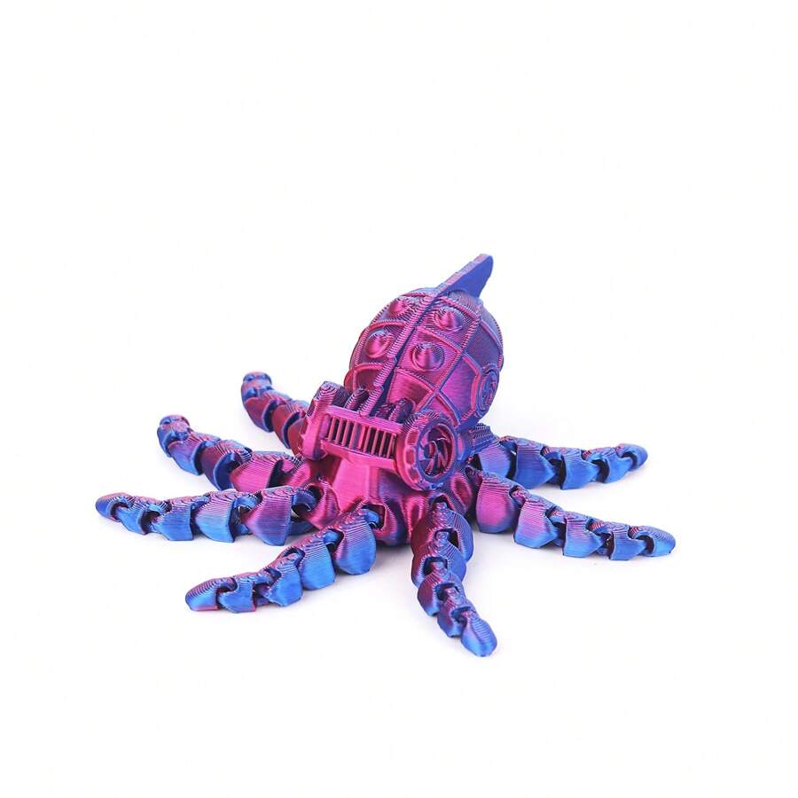 3D Printed Mechanical Octopus, Realistic Ocean Creature Model With ...