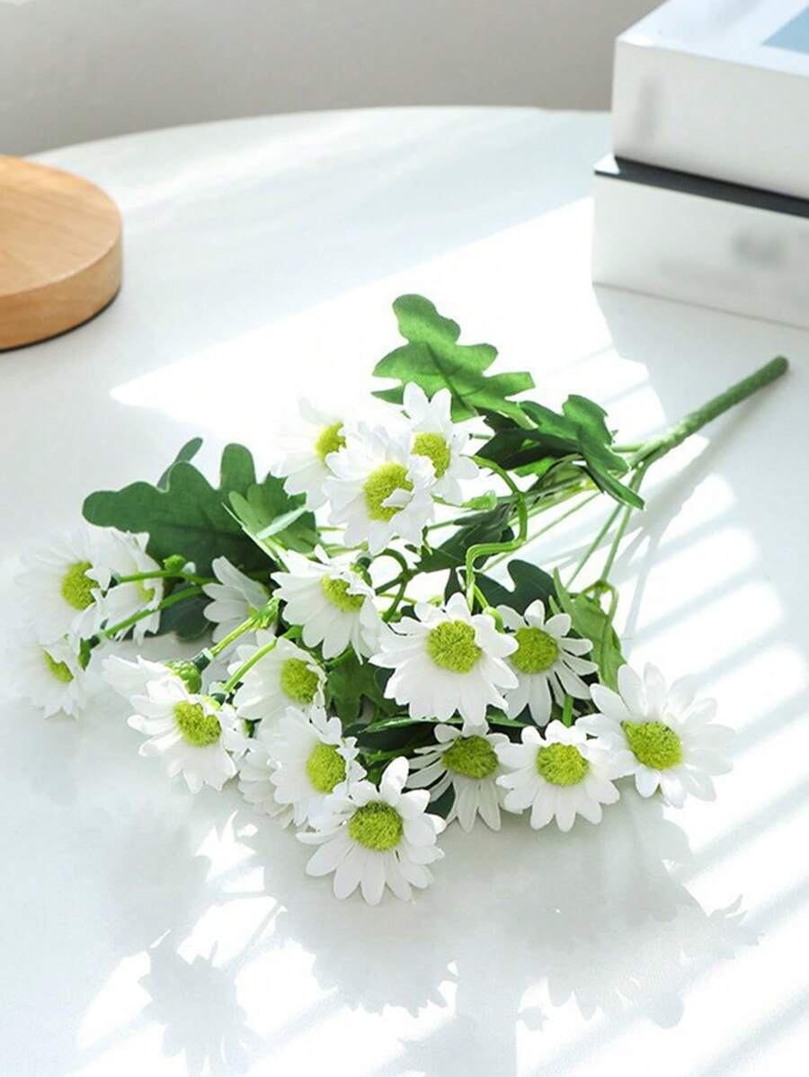 21-Piece Artificial Daisy Flower Bouquet, Flower Arrangement, Valentine ...