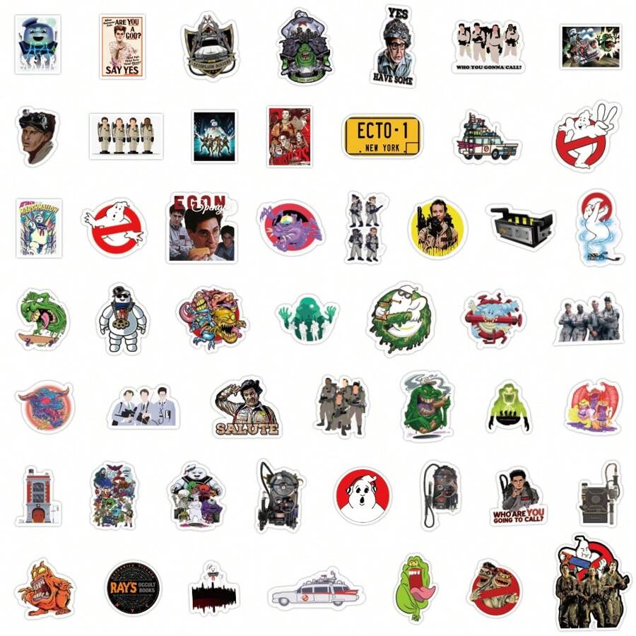 50PCS Ghostbusters Stickers Vinyl Aesthetics Stickers For Scrapbooking ...