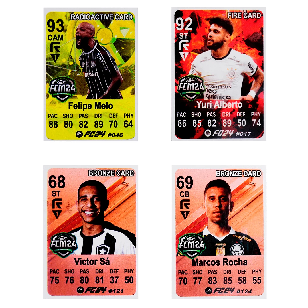 KIT 200 CARDS FUTEBOL BRASILEIRÃO | SHEIN Brasil