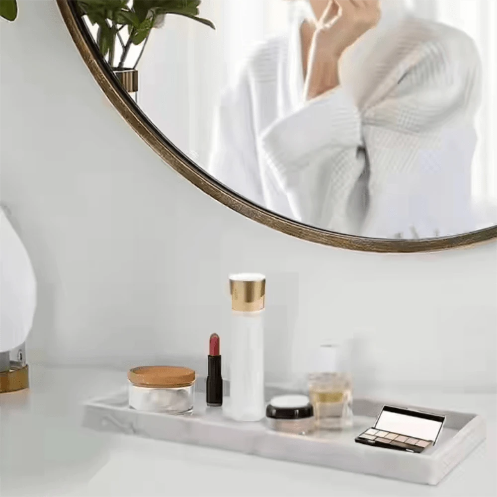 Countertop And Vanity Tray - Shatterproof Silicone Kitchen And Bathroom ...