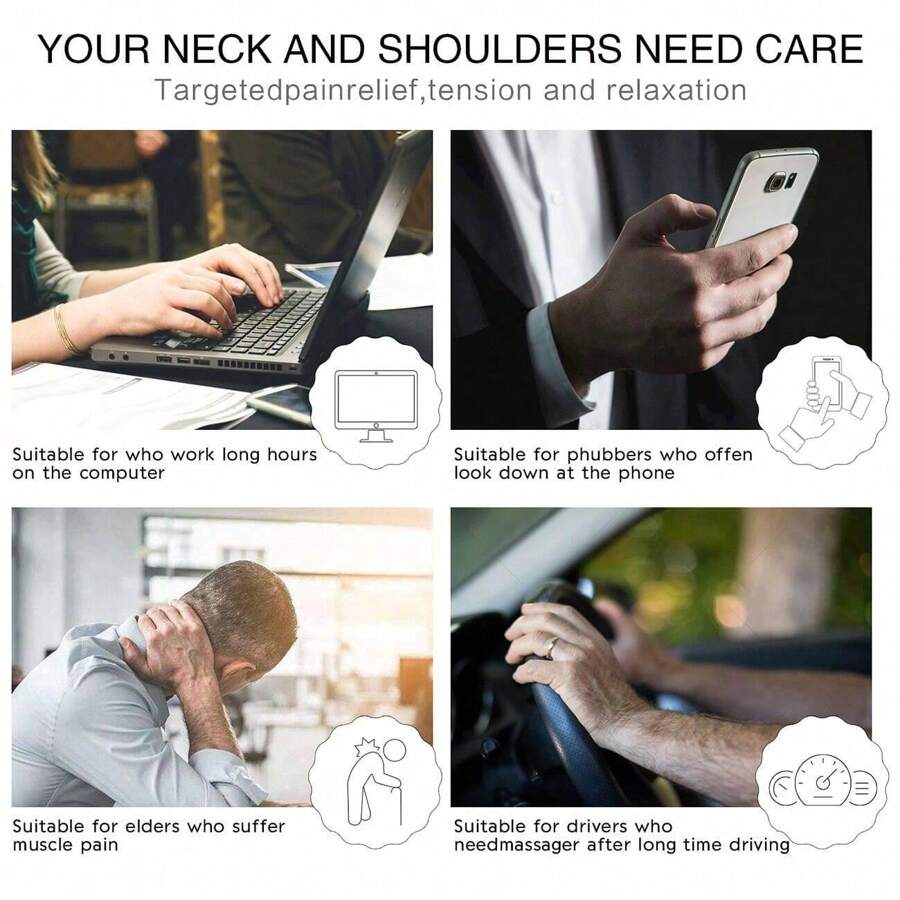 1Pc Neck Massager Pressure Point Tools For Pain Relief,Manual Neck ...