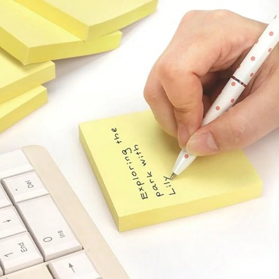 500 Sheets Strong Sticky Memo Notes, Multi-Color Self-Adhesive Notepads ...