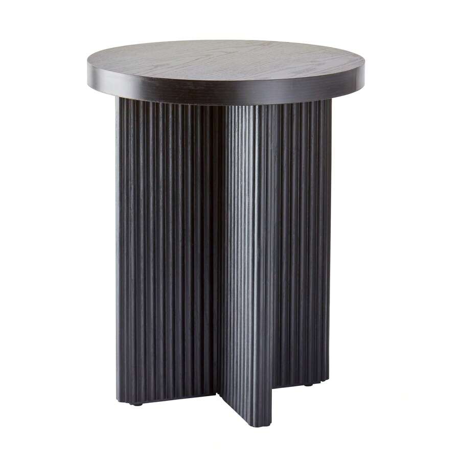 Lillian Fluted End Table, Pine Finish | SHEIN USA