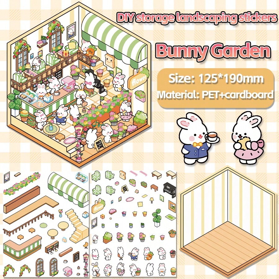 Send Tweezers, Korean Miniature Scenes, Landscaping Stickers, No-Cut ...