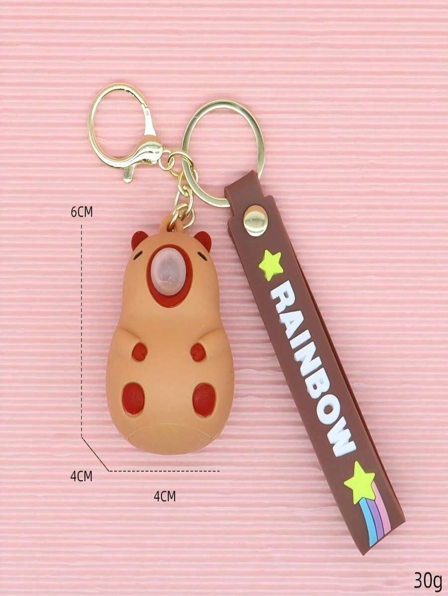 Cute Pet Squeeze Toy Keychain, Stress Relief Squeeze Stress Toys With ...