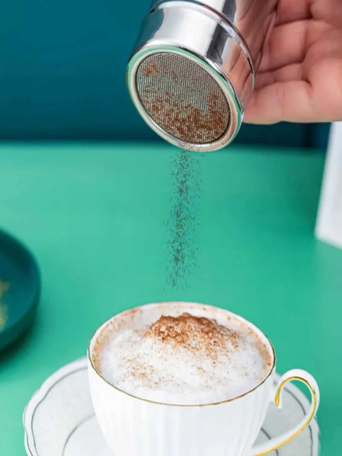 1pc Stainless Steel Powder Sugar Shaker Duster For Restaurant - Perfect ...