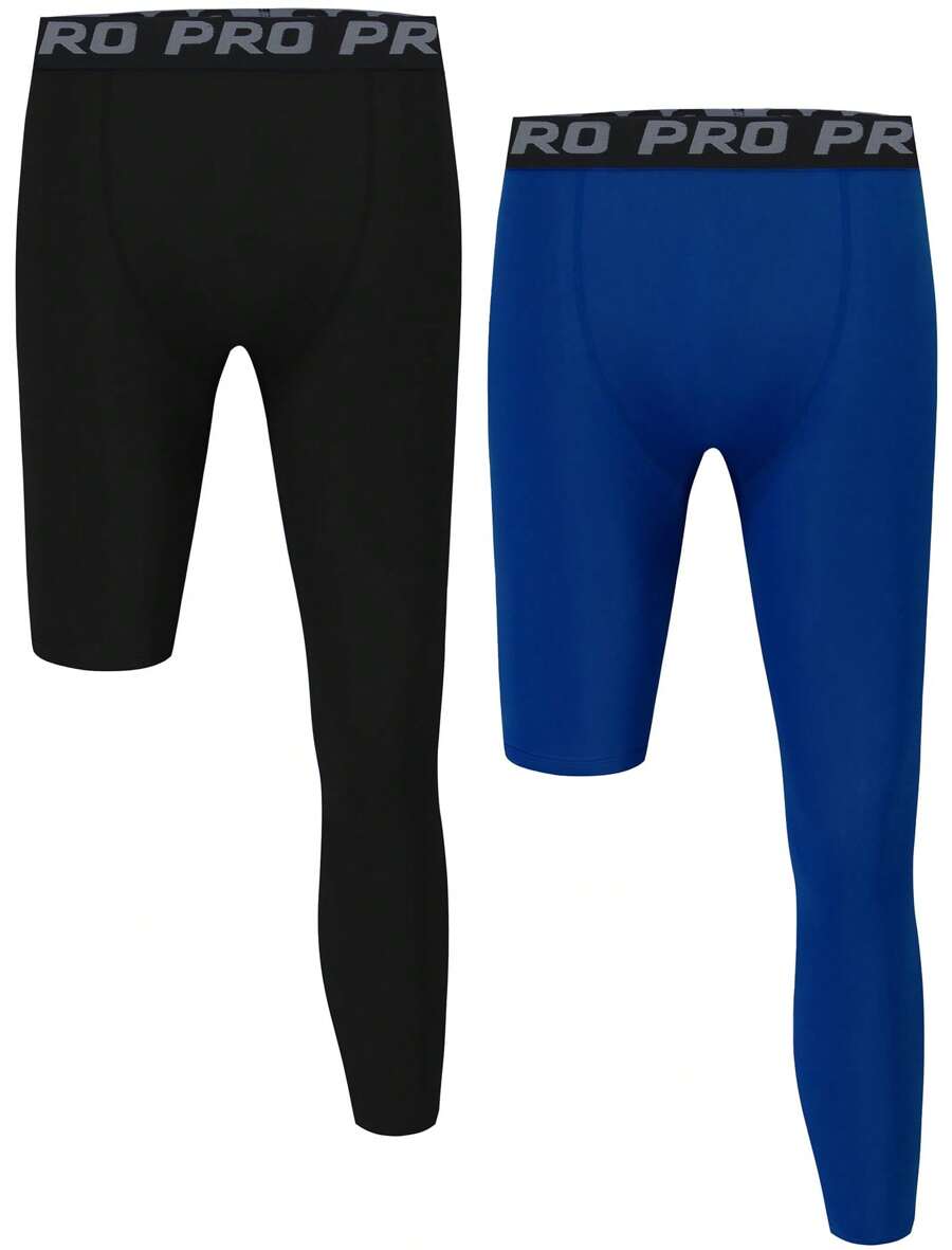 EXARUS Youth Boys Compression Leggings Pants Tights Basketball Athletic ...