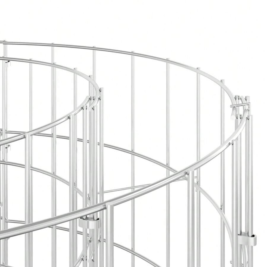 Garden Composter 500 Cm Durable Galvanized Steel Outdoor Waste Bin ...