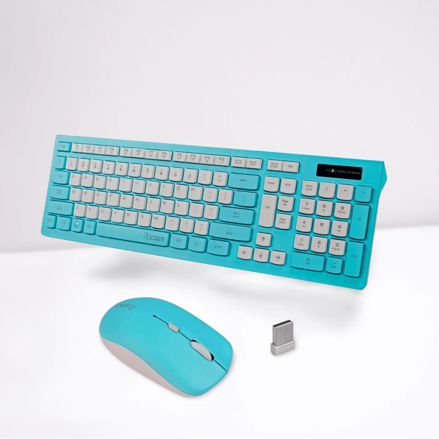 Wireless Keyboard And Mouse Combo Full-Sized Wireless Keyboard And ...