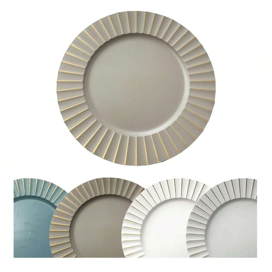 4 Round Sousplat Table Set High Standard Plastic Plain VR | aktuelle ...