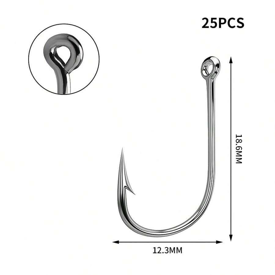 Pipe Pay Iseni Hook With Barbs With Rings With Rings Hook Bulk Luya Sea ...