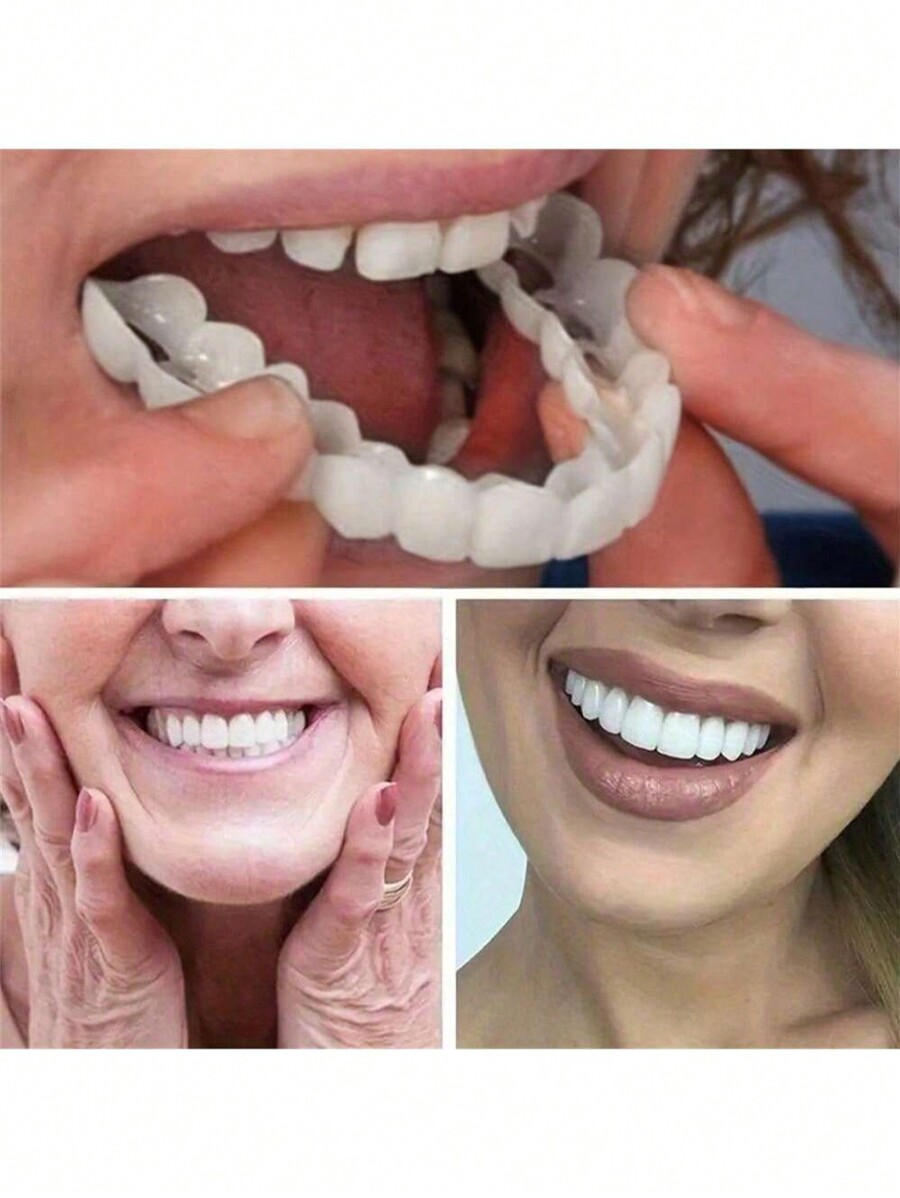 1pc New Upper And Lower Teeth Simulation Braces, Teeth Whitening ...