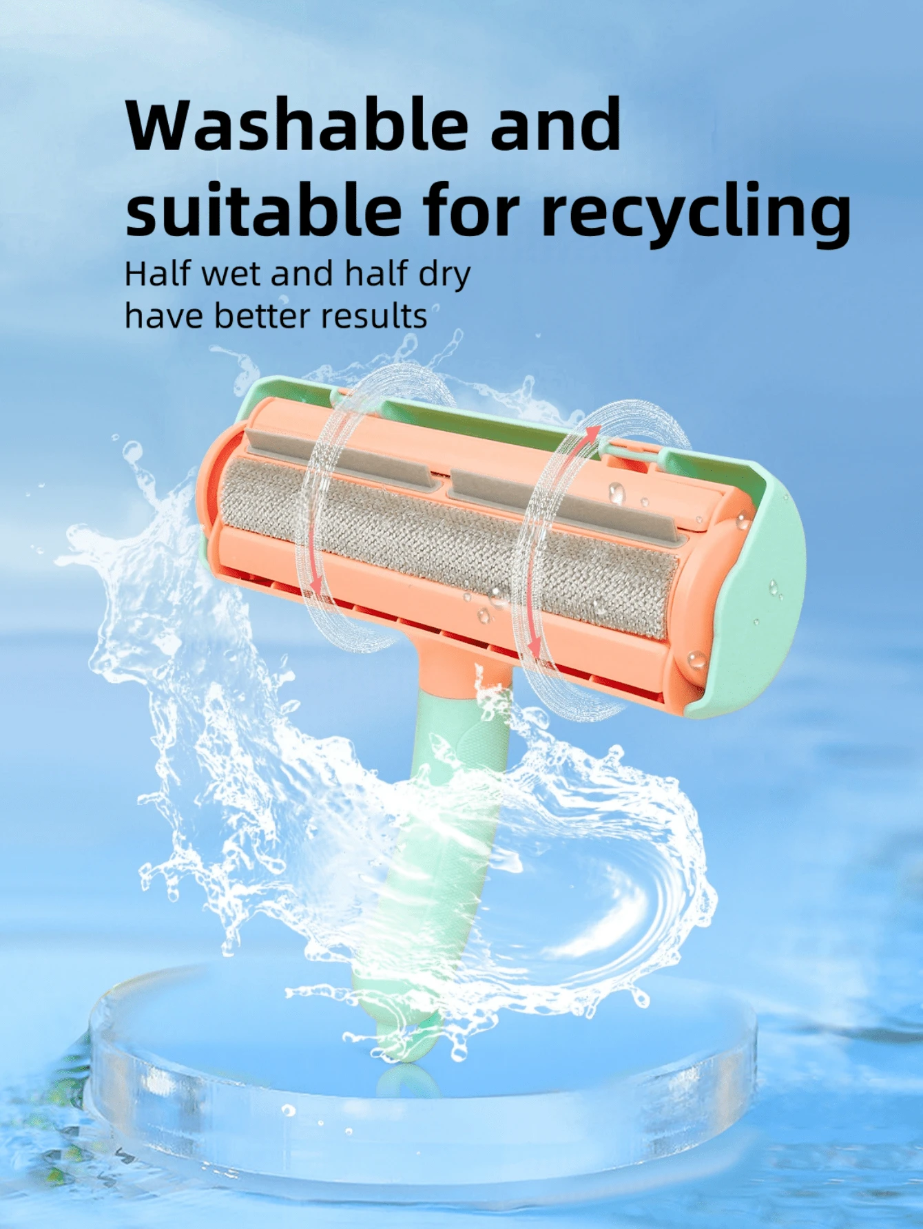 New Lint Remover, Cat & Dog Roller Brush For Static Cling Hair Removal ...