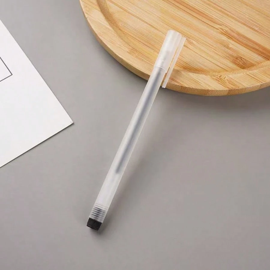 20 Transparent Small White Pen Set Office Business Signature Pen 0.5mm ...