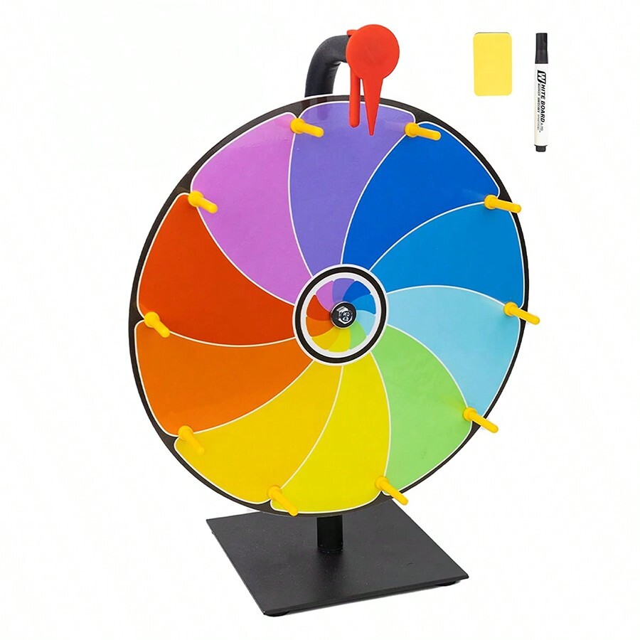 seashpea 1pc Roda de Prêmio Giratória de Mesa - Roda de Girar de 12 ...